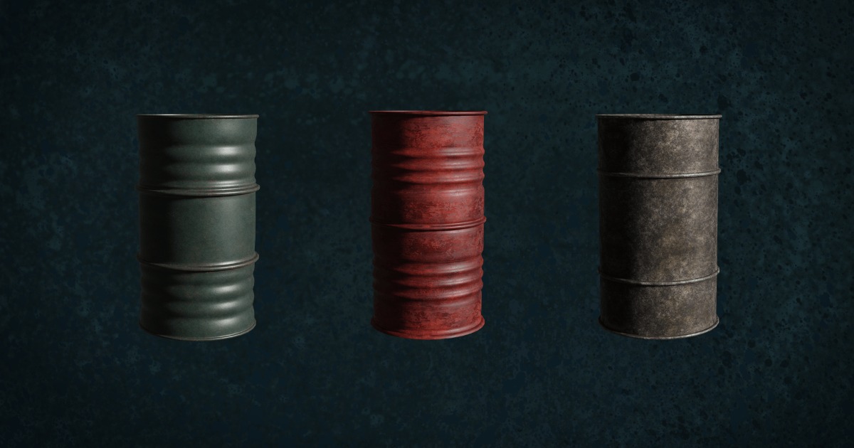 Metal Barrels Series Iron Relics Content G2 | 3D Industrial | Unity ...