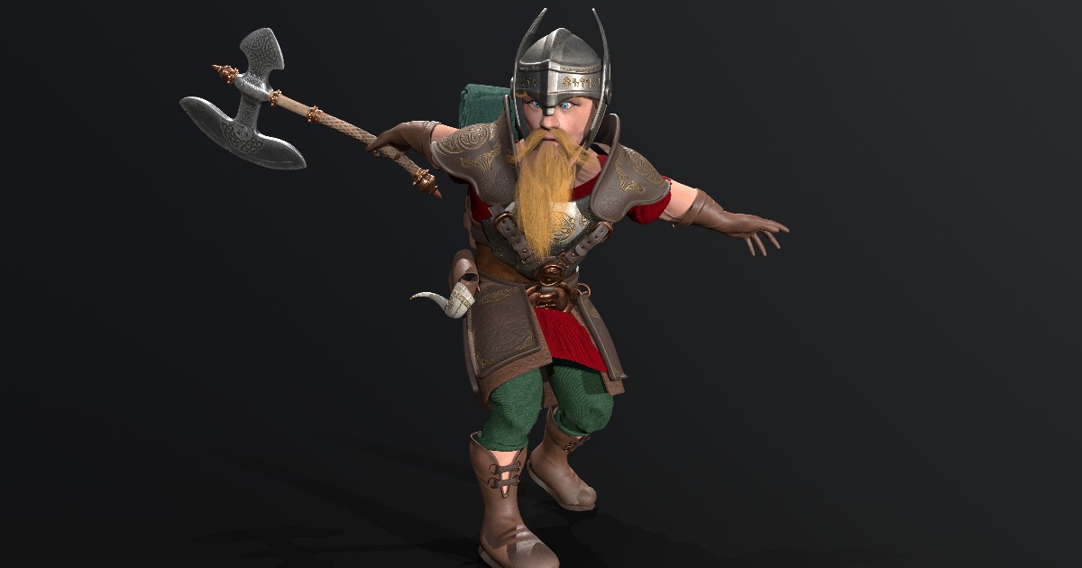 Dwarf game ready | Characters | Unity Asset Store