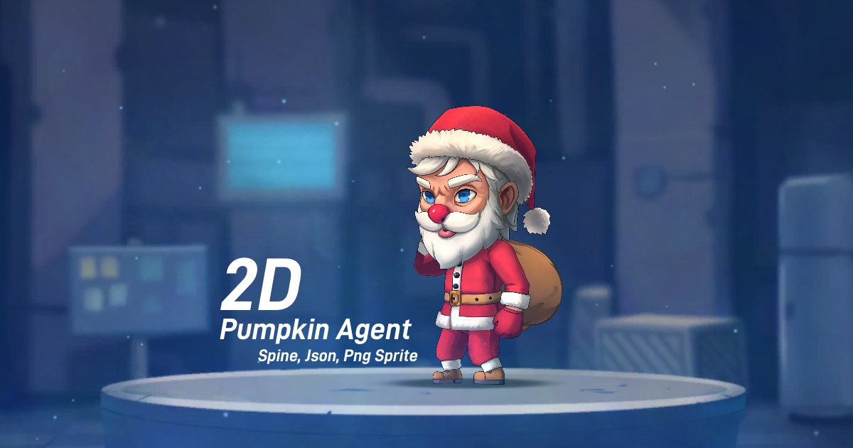 2D Chibi Santa Character (Spine) | 2D Characters | Unity Asset Store