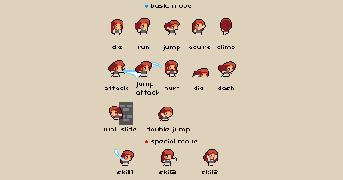 2D Pixel Sword Hero 2 | 2D Characters | Unity Asset Store