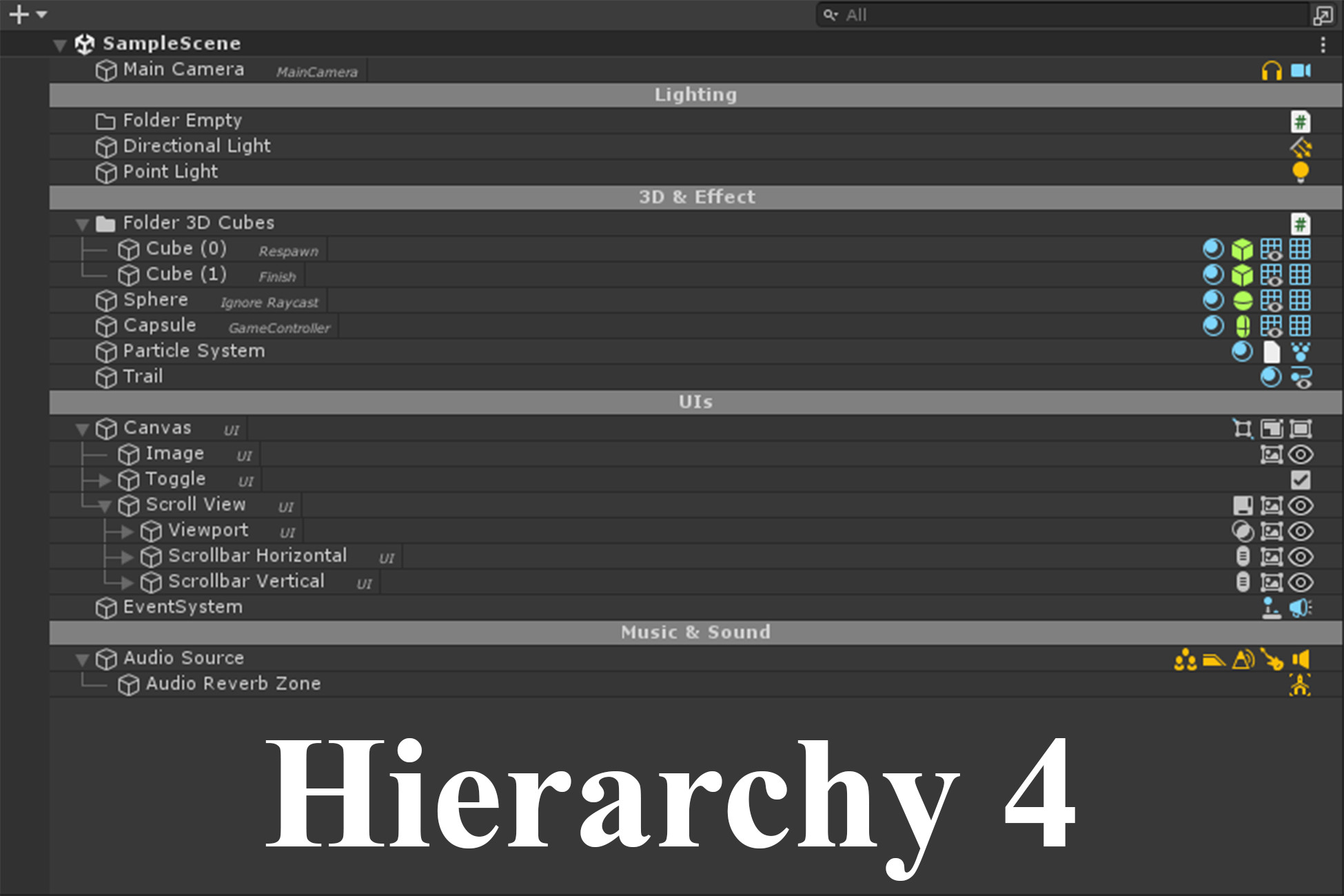 Hierarchy 4 Utilities Tools Unity Asset Store