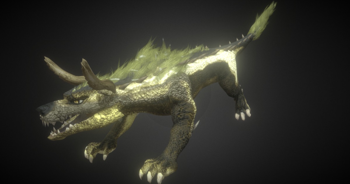 Medium Draco Thunder | 3D Creatures | Unity Asset Store