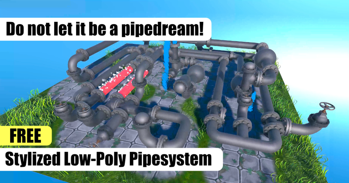 It's a Pipe Dream. Stylized Lowpoly Pipe Pack. | 3D Props | Unity Asset ...