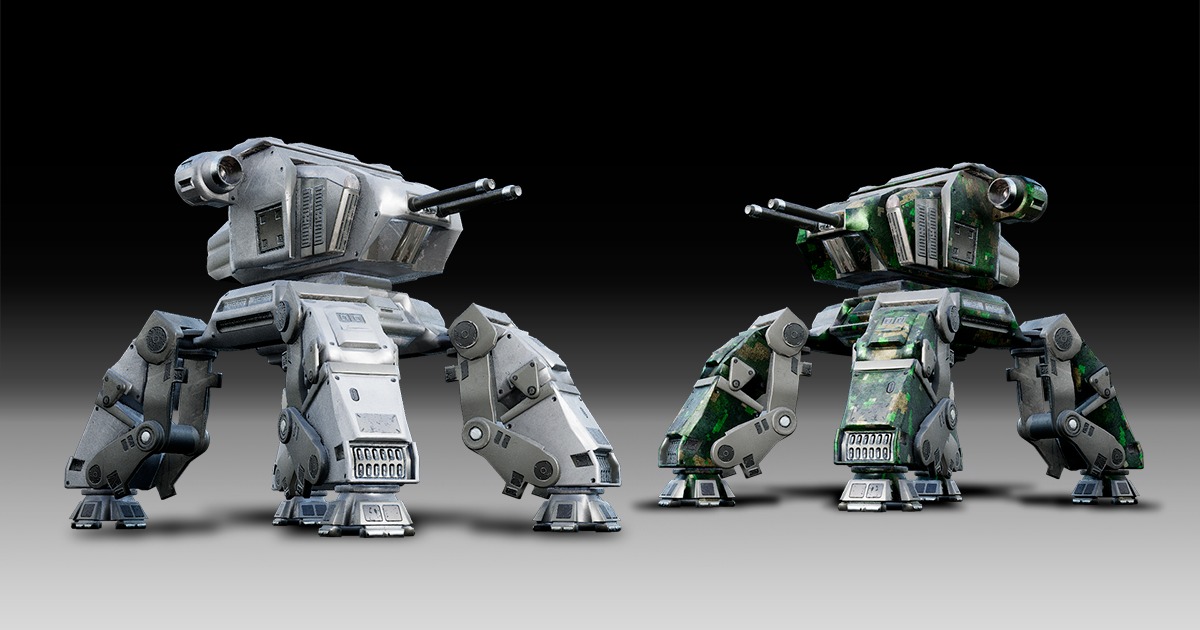 Obliterator - Heavy Battle Mech | 3D Robots | Unity Asset Store