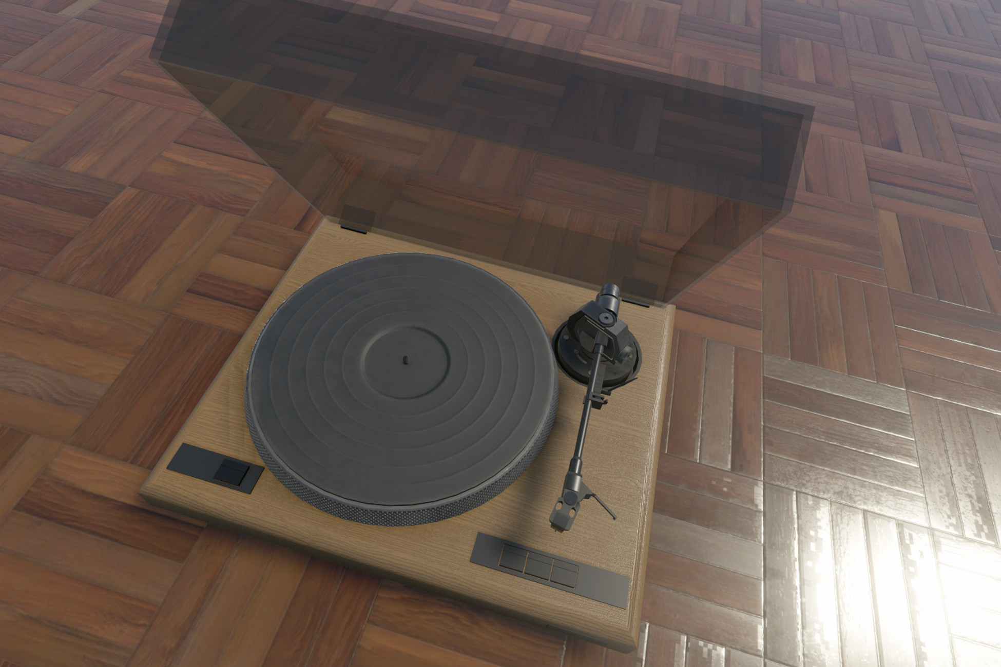 Retro Record Player | 3D Props | Unity Asset Store
