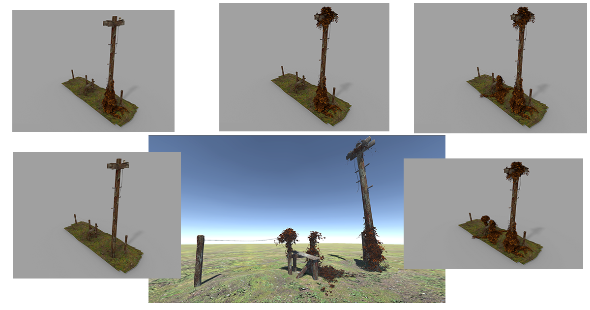 Sty with Telegraph Pole | 3D Environments | Unity Asset Store