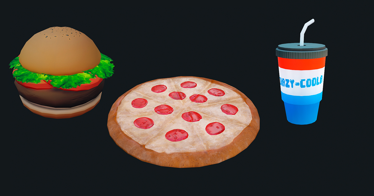 3d stylised food | 3D Food | Unity Asset Store