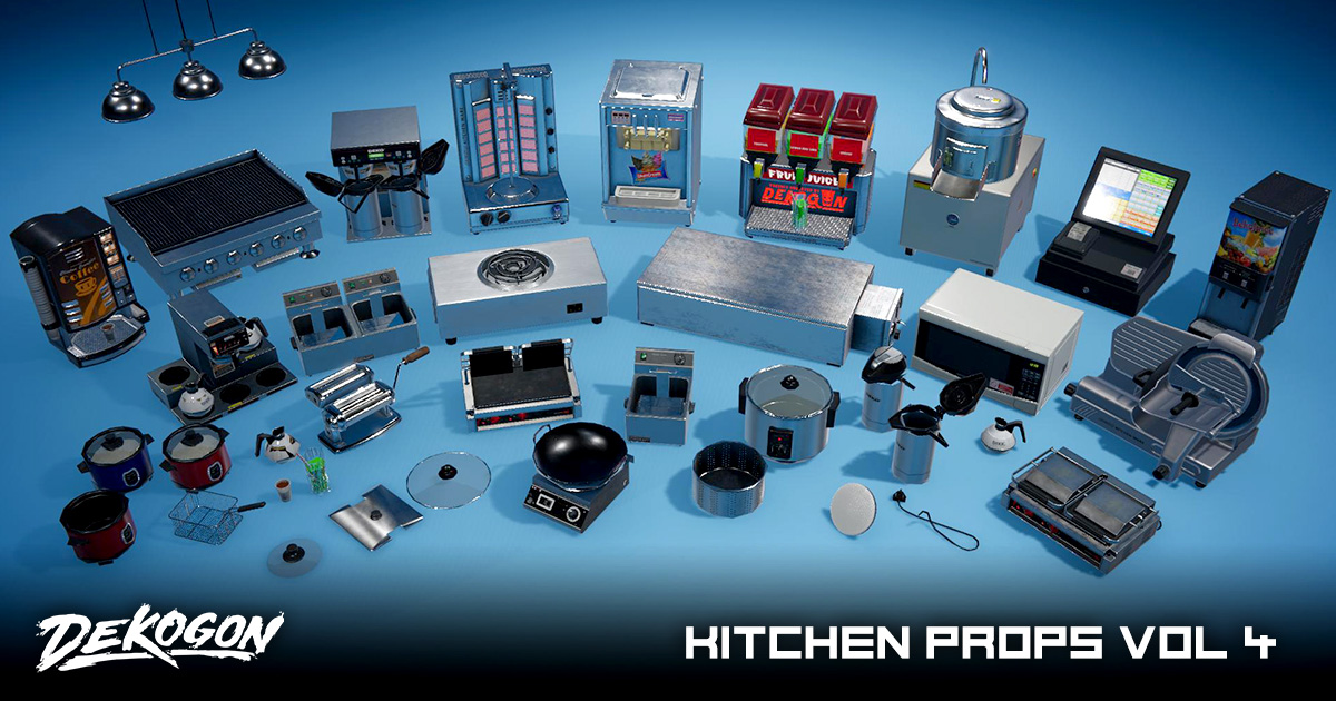 Kitchen Props - VOL.4 | 3D Props | Unity Asset Store