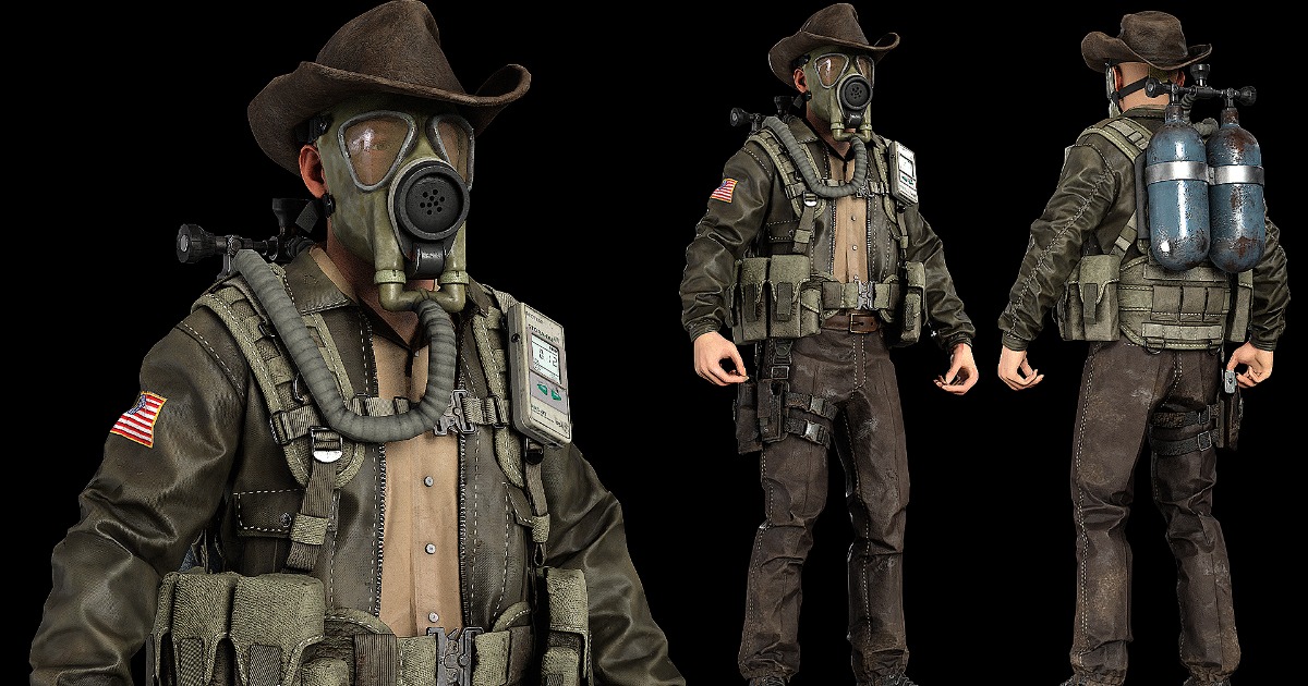 Post-Apocalyptic Sheriff Survivor modular | Characters | Unity Asset Store