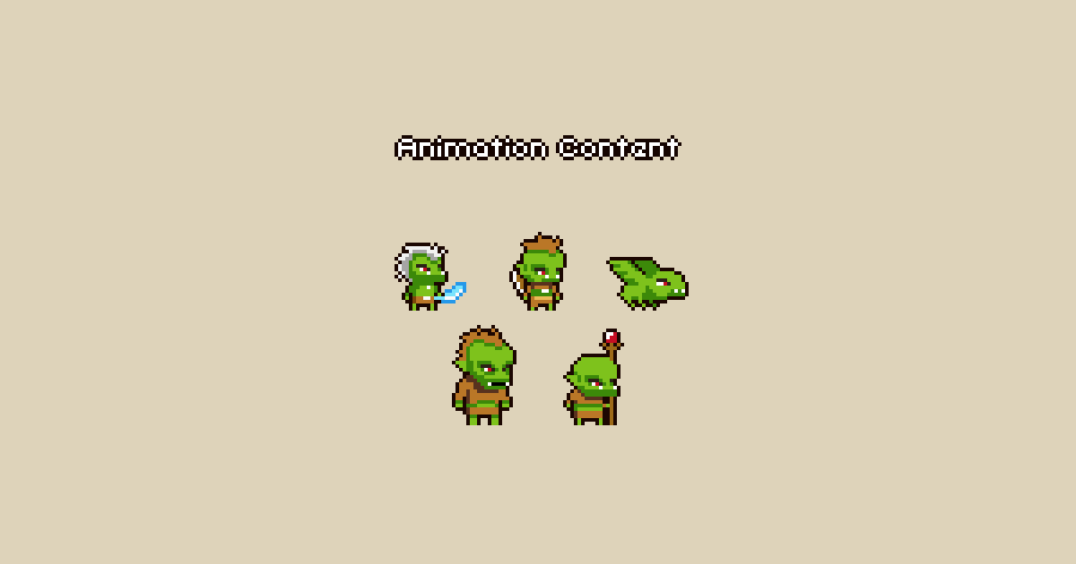 2D Pixel Orc Set | 2D Characters | Unity Asset Store