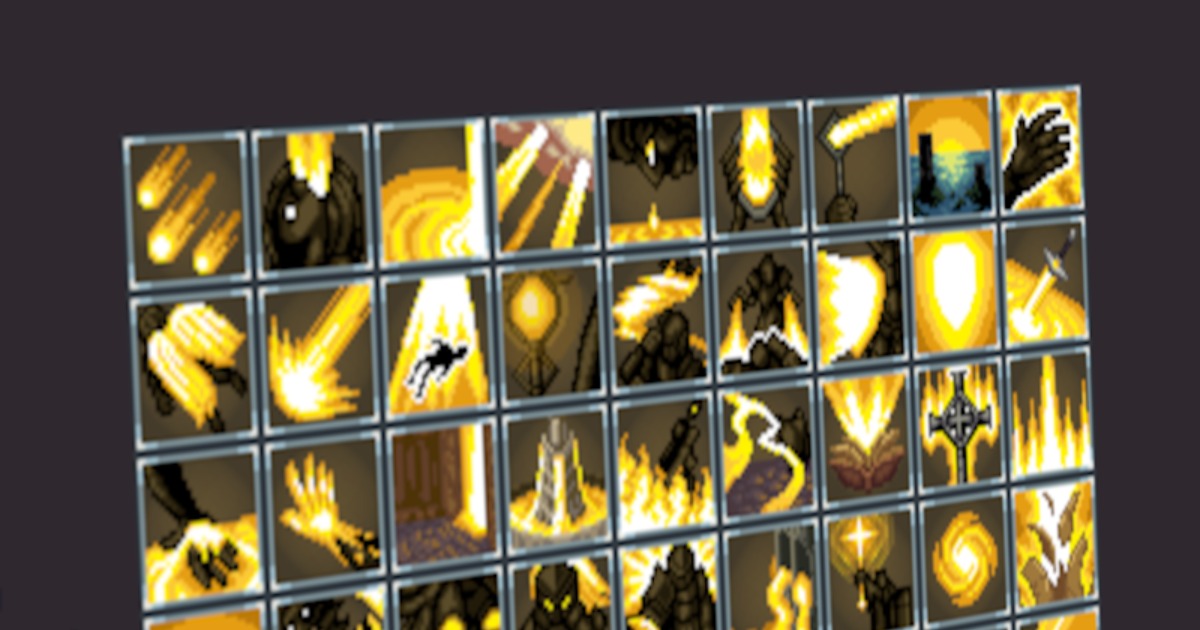 Unique Fantasy Light Magic Icons [32x32] | 2D Icons | Unity Asset Store