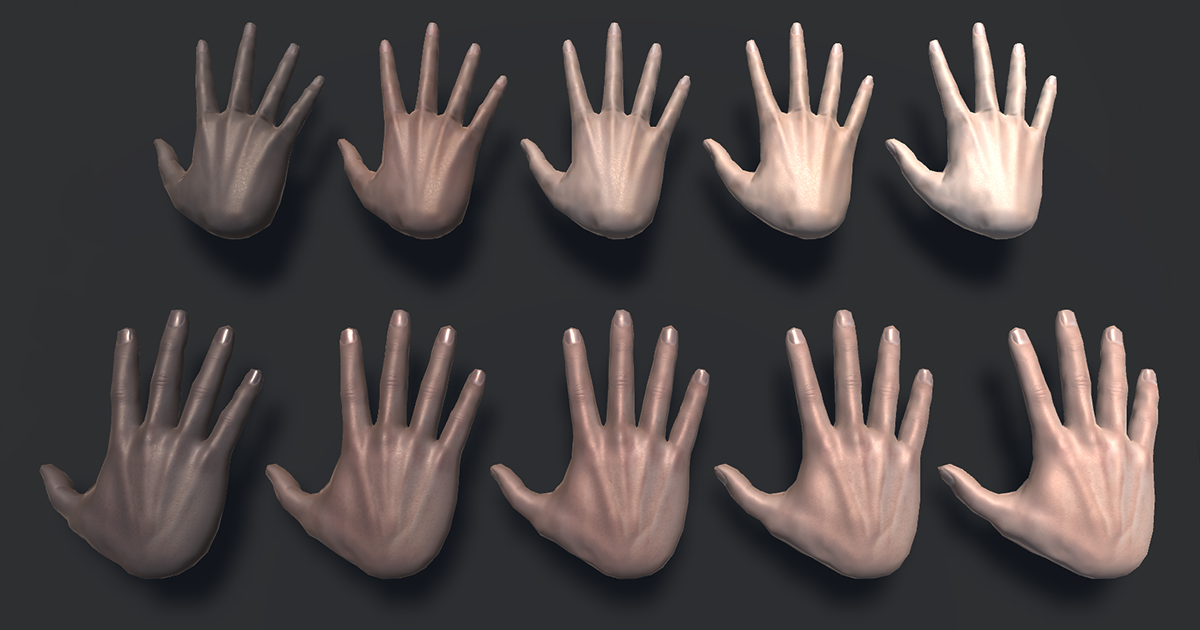 Realistic VR Hands | 3D 캐릭터 | Unity Asset Store