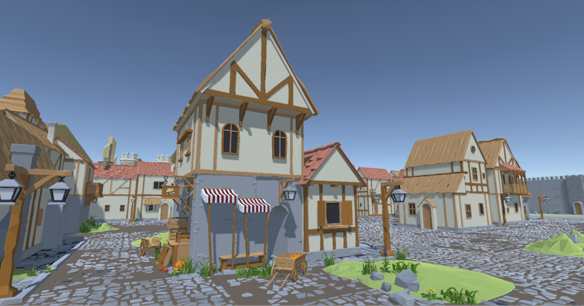 3D Cartoon City | 3D Fantasy | Unity Asset Store