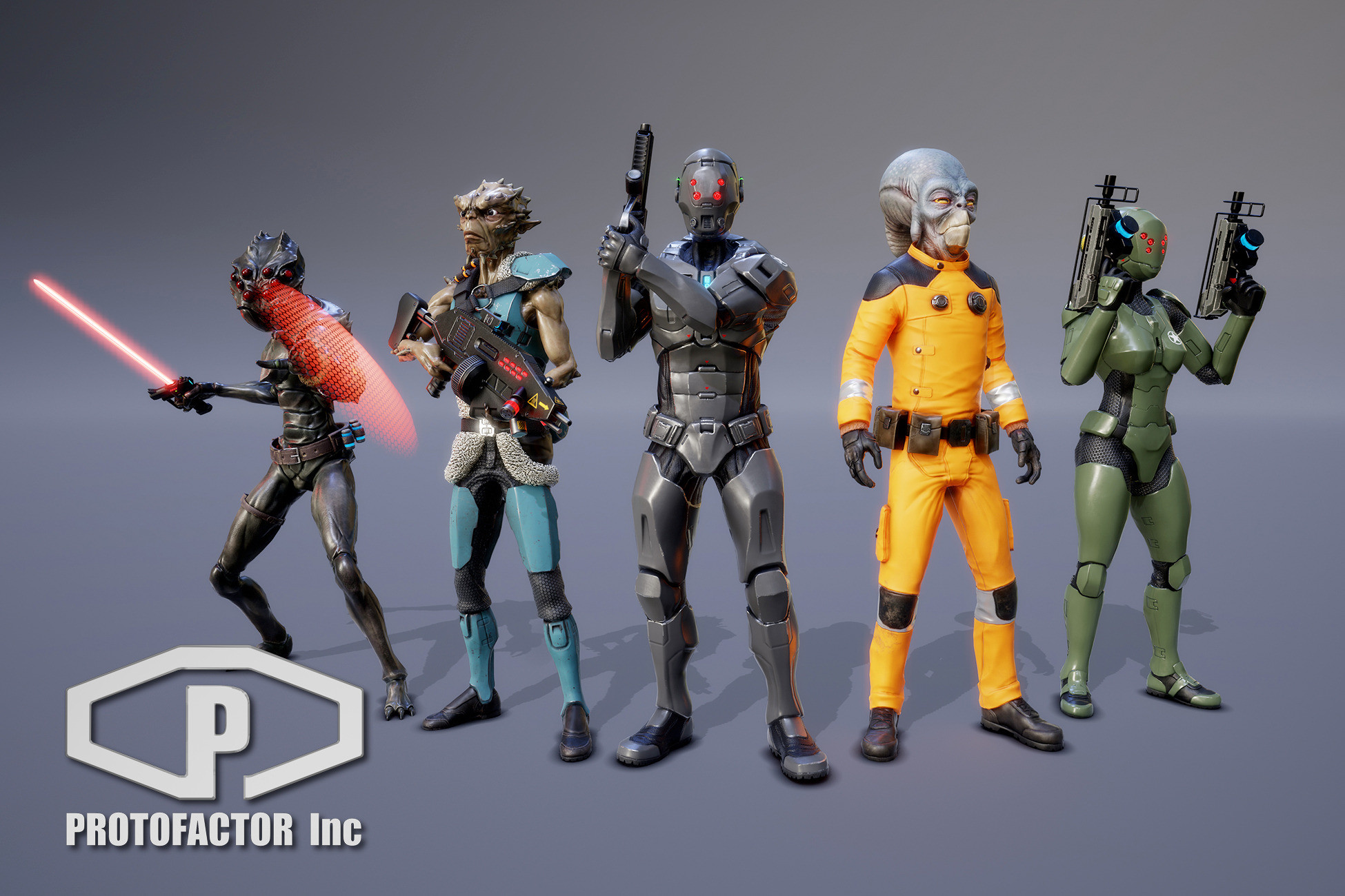 SCI FI SHOOTER CHARACTERS PACK VOL 3 | 3D Humanoids | Unity Asset Store