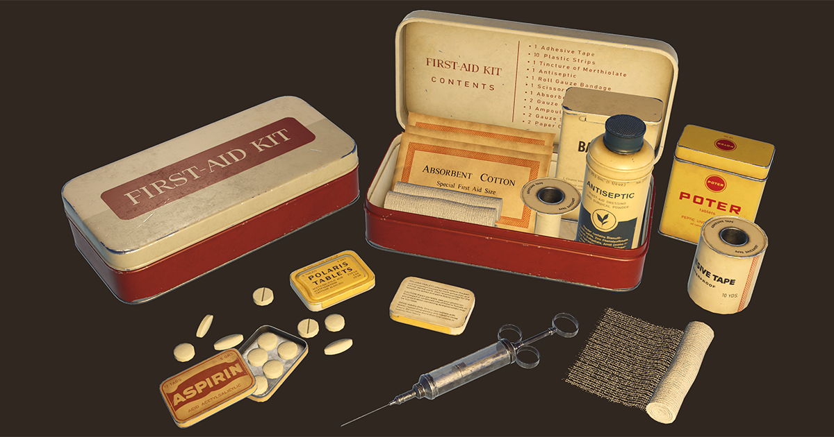 Vintage First Aid Kit | 3D Tools | Unity Asset Store