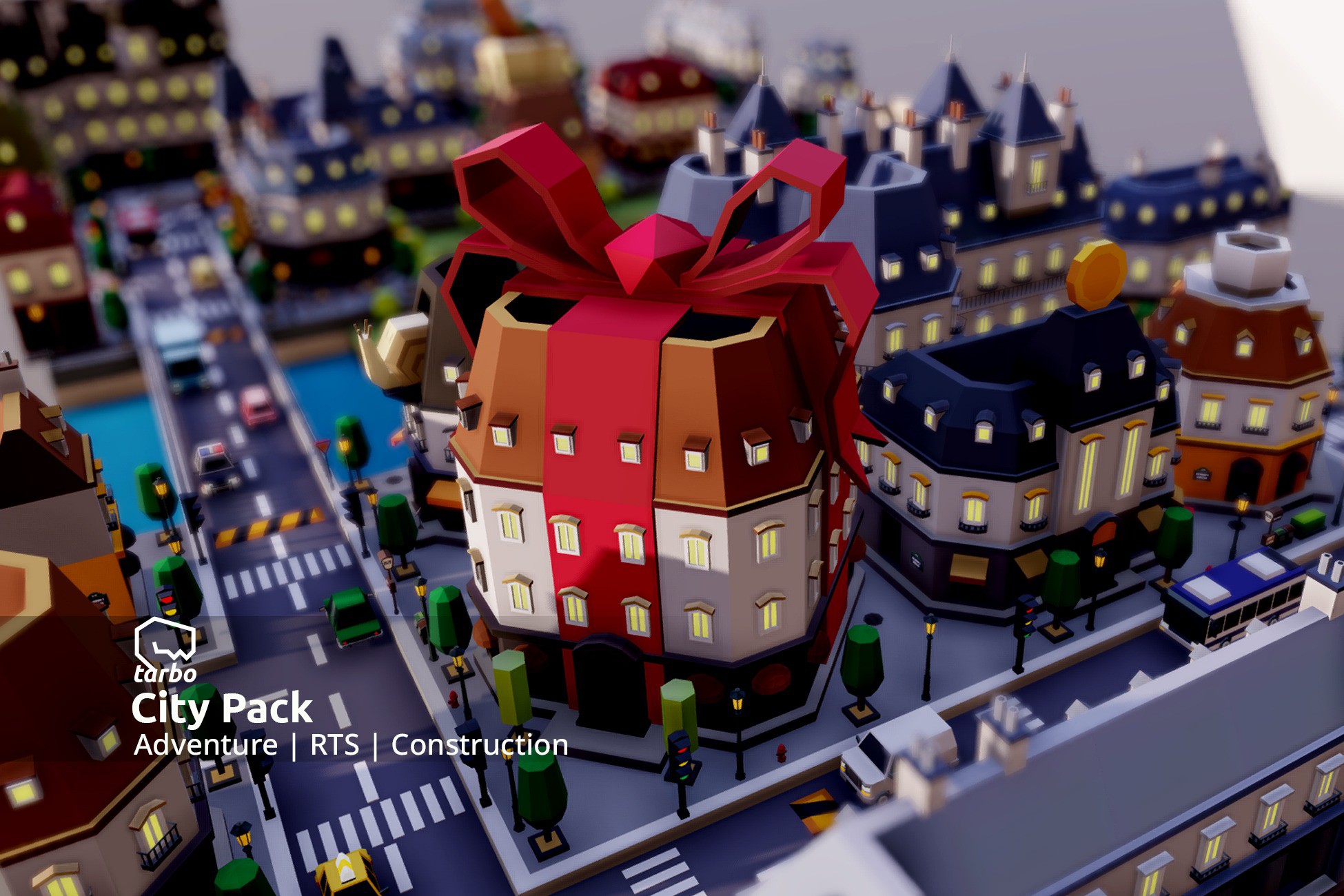 City Pack - Low Poly 3D Art | 3D 도시 | Unity Asset Store