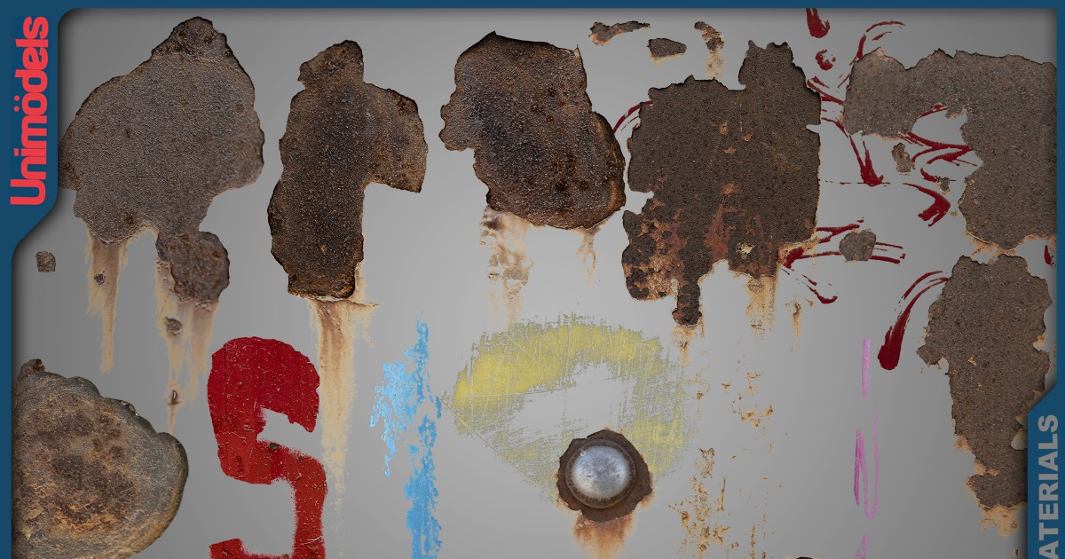 Rust Stain Decal Pack – Add Authentic Weathering to Metal Surfaces Vol ...