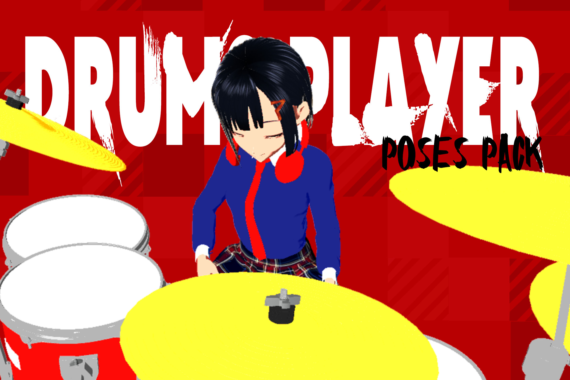 Poses Pack: Music. Drums. | 3D Animations | Unity Asset Store