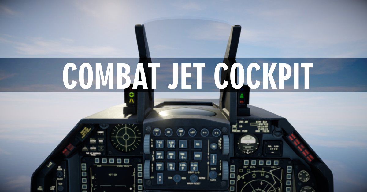 Combat Jet Cockpit | 3D 항공 | Unity Asset Store