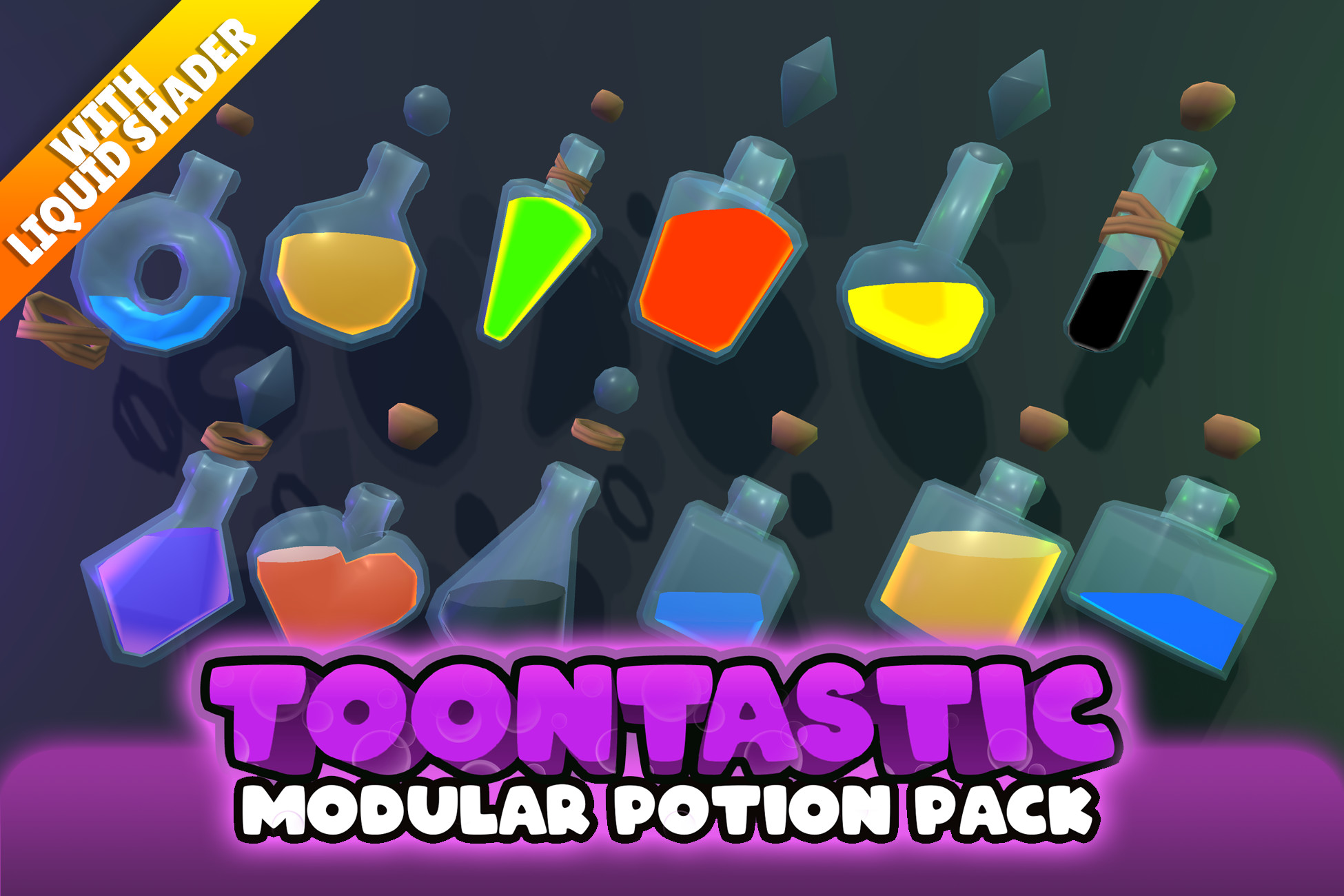 ToonTastic - Modular Potion Pack | 3D Props | Unity Asset Store