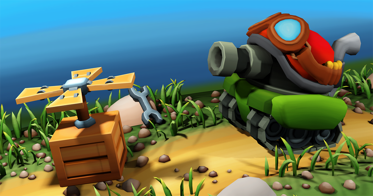 Tiny Cartoon Tank | 3D Characters | Unity Asset Store