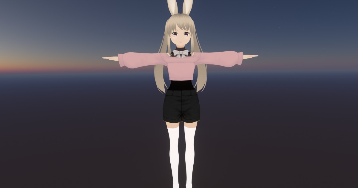 Cute Anime Girl Game Ready Low poly 3D model - Chinami | 3D キャラクター ...