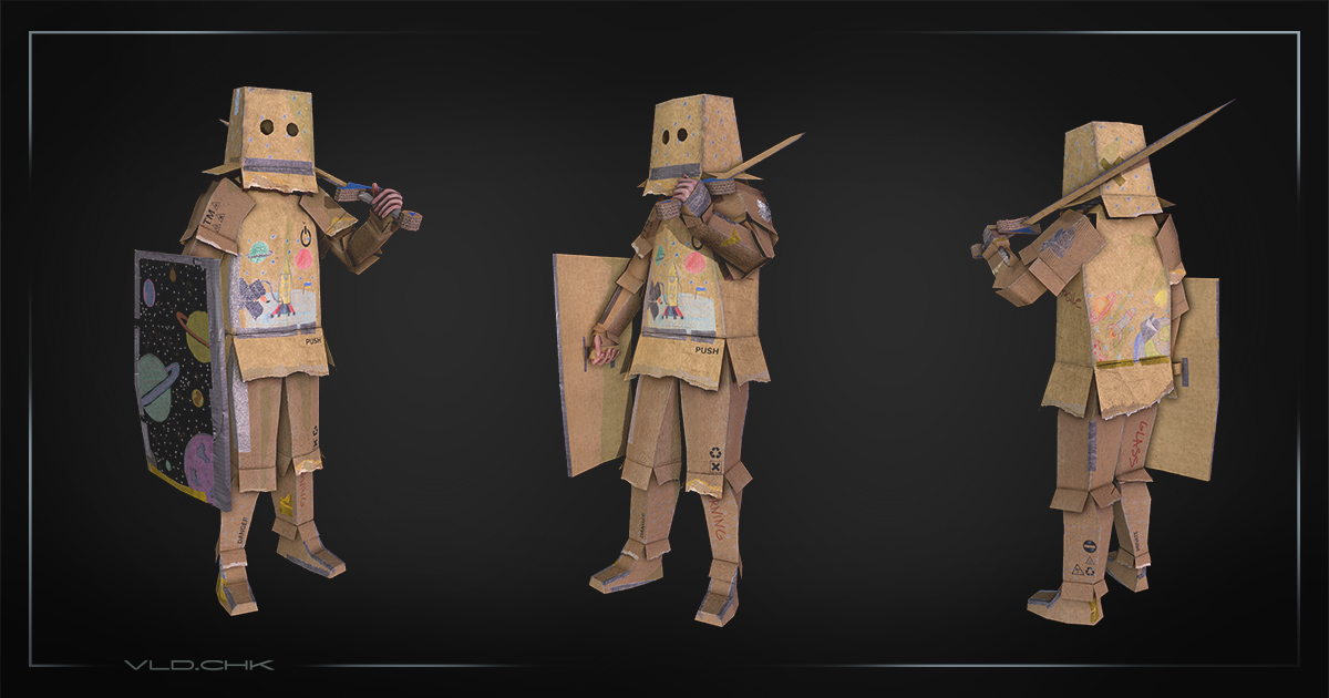Cardboard_Warrior | Characters | Unity Asset Store