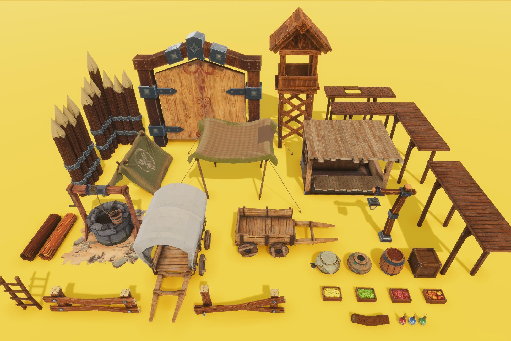 Viking Medieval Camp | 3D Historic | Unity Asset Store