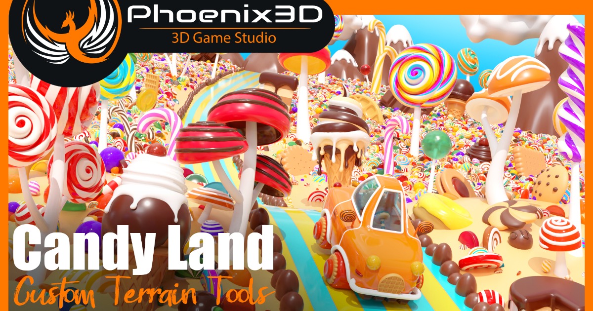 P3D: Candy Land (Stylized Fantasy Environment) | 3D 판타지 | Unity Asset Store