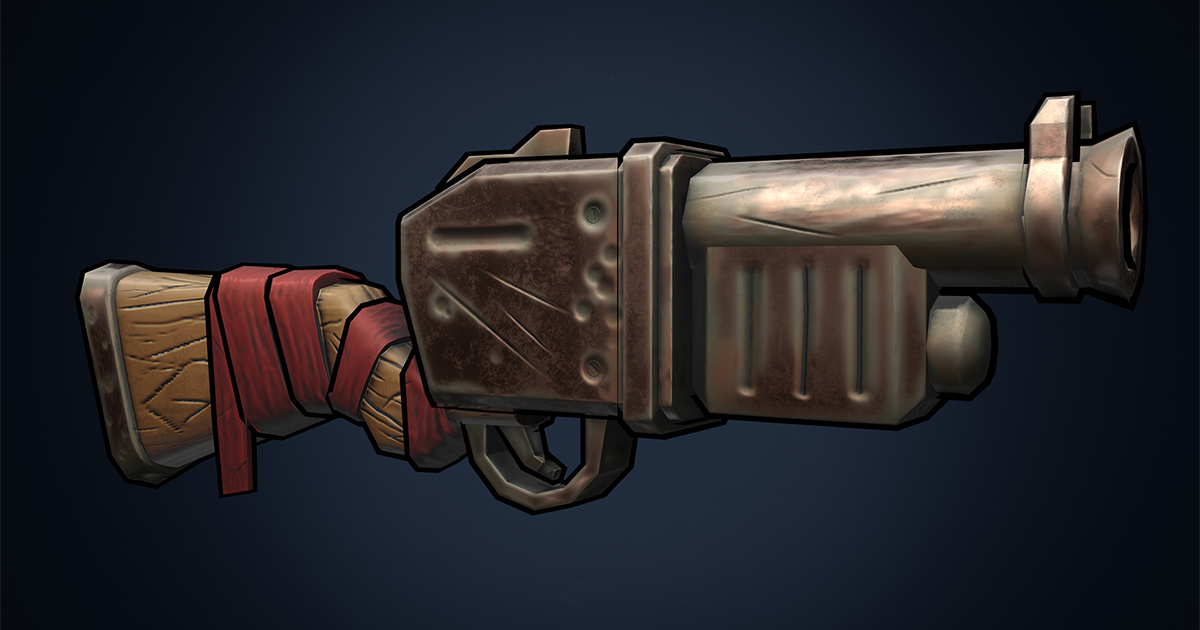 Stylized hand painted weapon gun | 3D 銃器 | Unity Asset Store