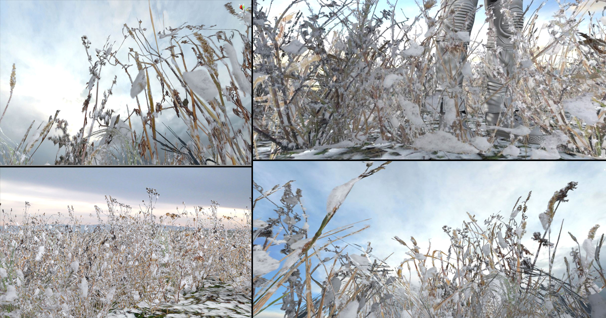Winter Grass Pack | 3D Plants | Unity Asset Store