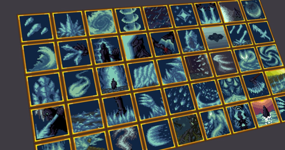 Unique Fantasy Water Magic Icons [32x32] | 2D Icons | Unity Asset Store