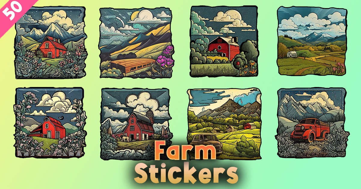 Farm Sticker Icons | 2D Icons | Unity Asset Store