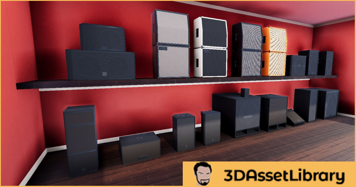 Speakers Vol 1 | 3D Props | Unity Asset Store