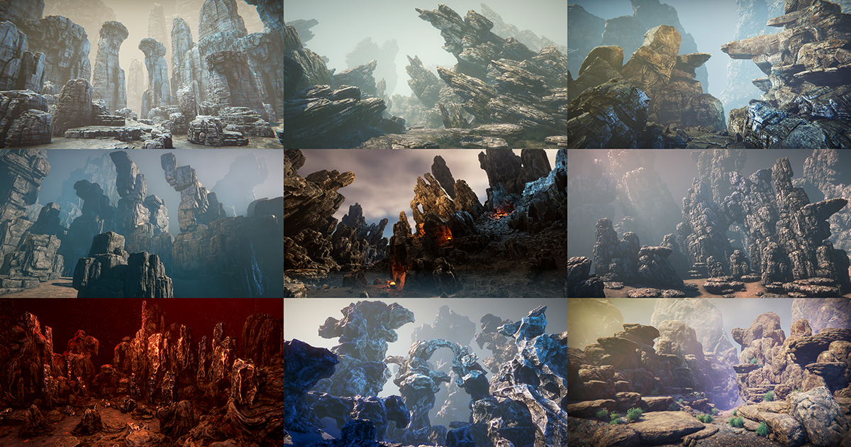 Rocks bundle 1 | 3D Environments | Unity Asset Store