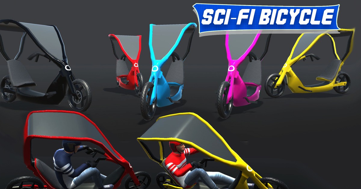 Sci-Fi Bicycle | 3D Animations | Unity Asset Store