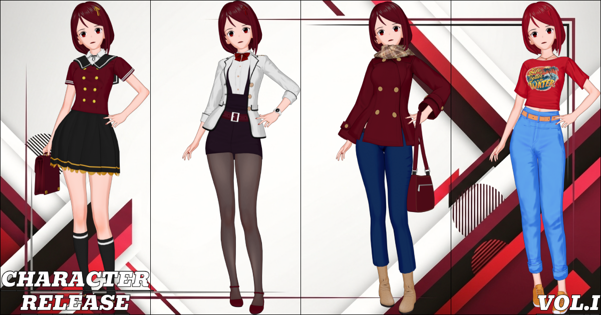 Anime Characters Pack Vol.I | 3D Characters | Unity Asset Store