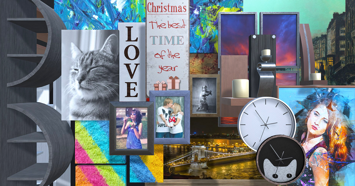 Picture Frames and Wall Decoration 1-2 | 3D Interior | Unity Asset Store