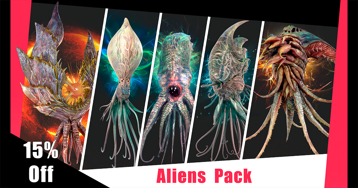 Aliens_Pack_1 | 3D Creatures | Unity Asset Store