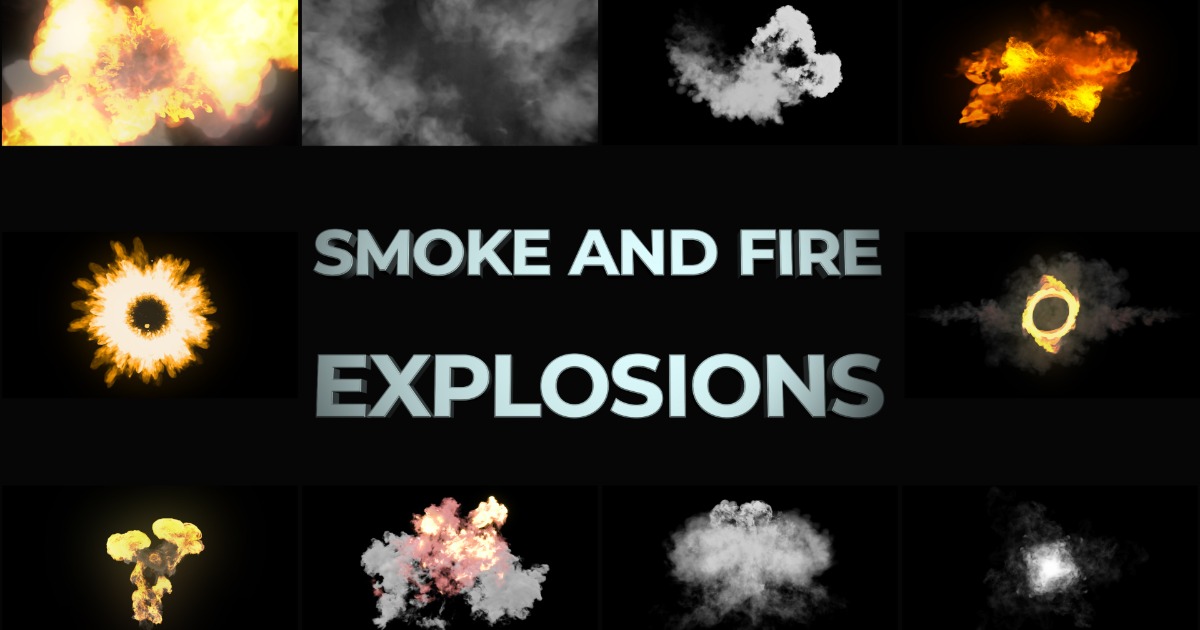 Smoke And Fire Explosions And Transitions (31.05.22) | 2D Textures ...