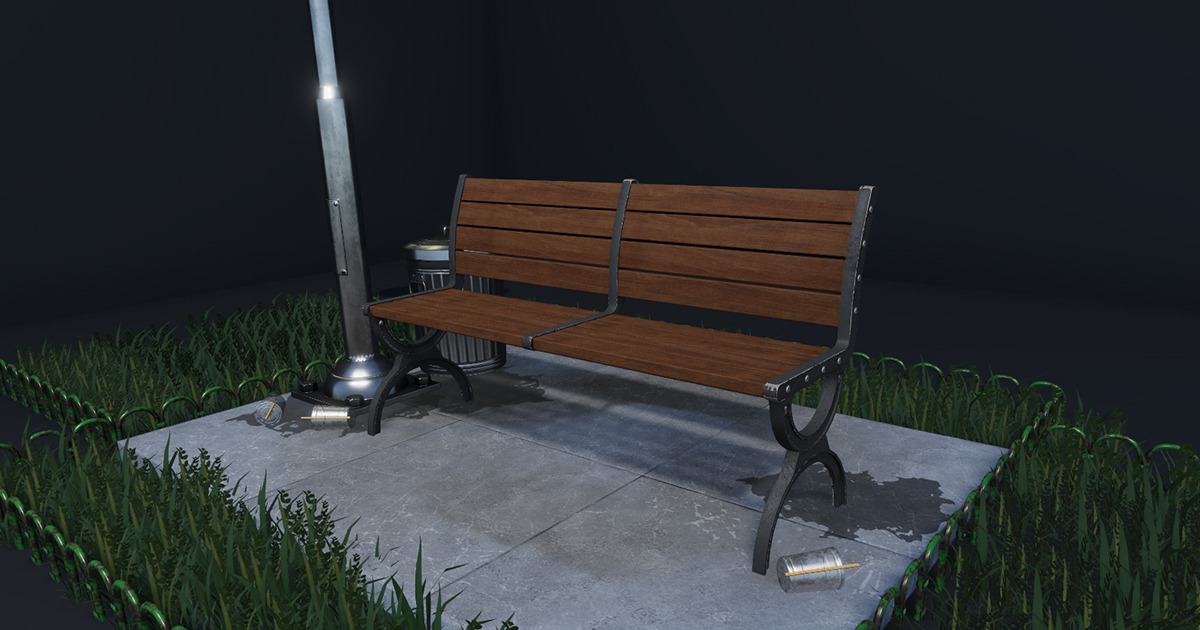 Park Bench v.01 | 3D エクステリア | Unity Asset Store