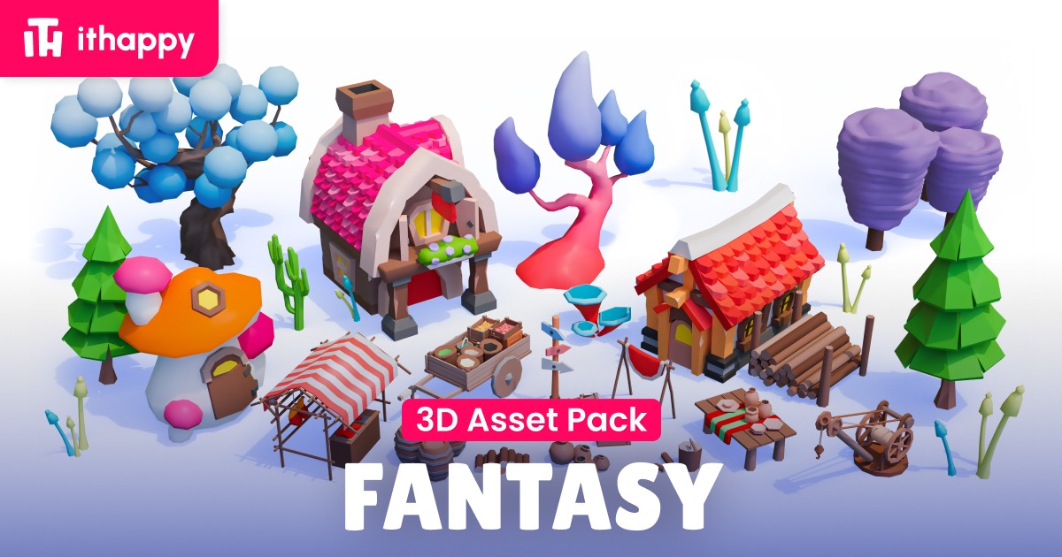 Fantasy FREE - Low Poly 3D Models Pack | 3D Fantasy | Unity Asset Store