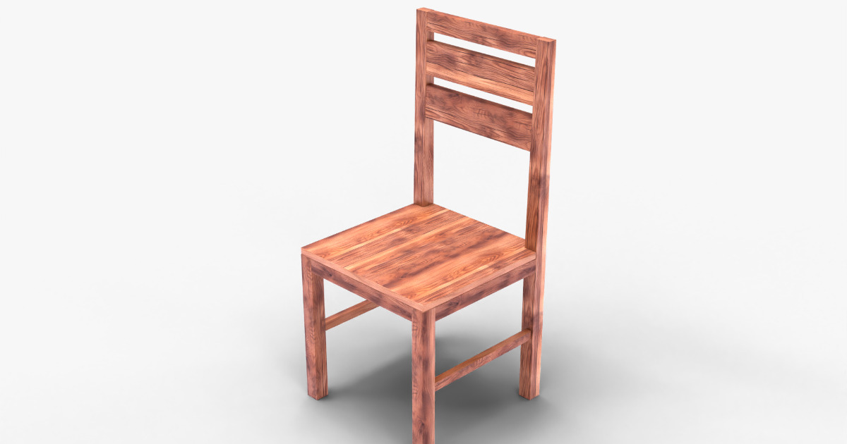 Realistic Wooden Chair | 3D Furniture | Unity Asset Store