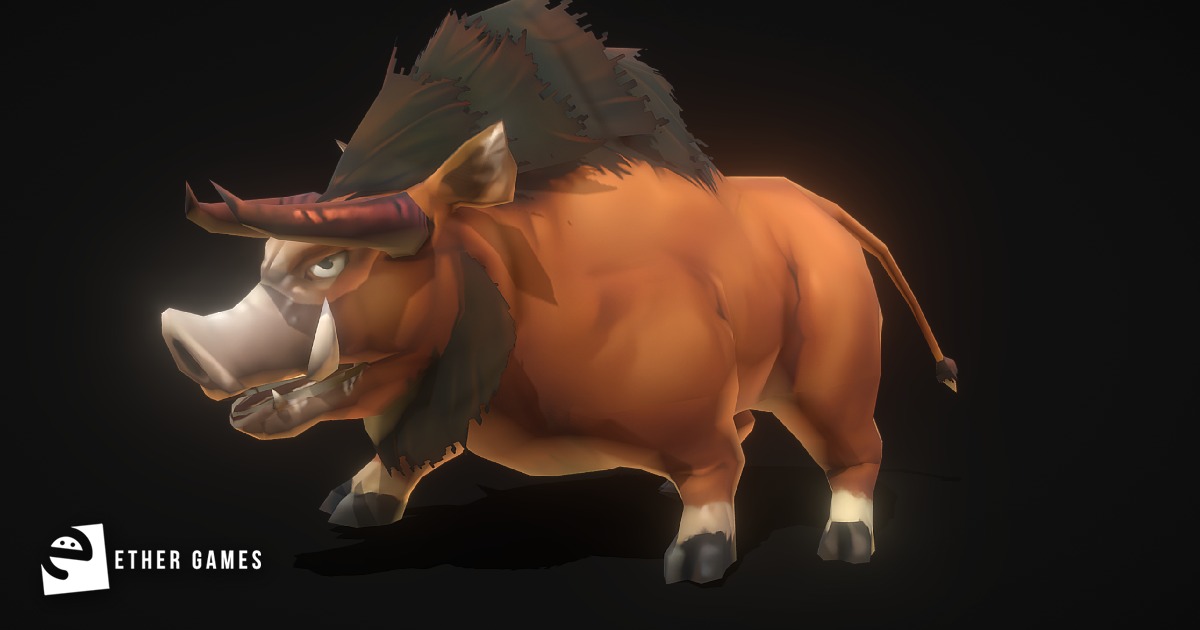 Fantasy Monsters: Wild Boar 1 | キャラクター | Unity Asset Store