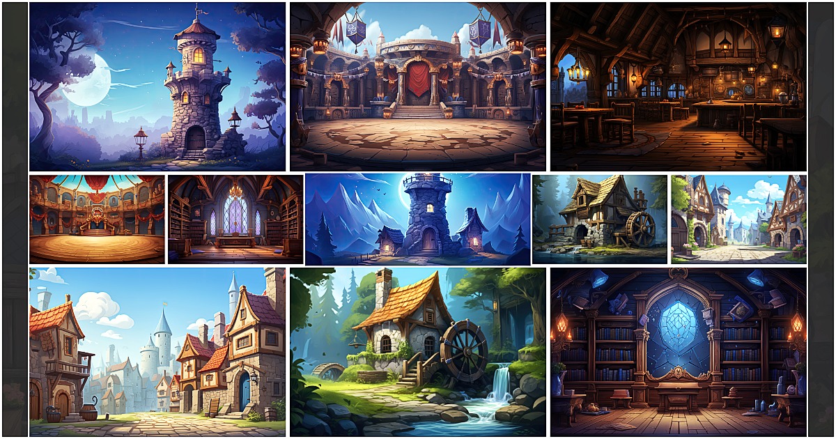BACKGROUND - Stylized Medieval 2 | 2D Environments | Unity Asset Store