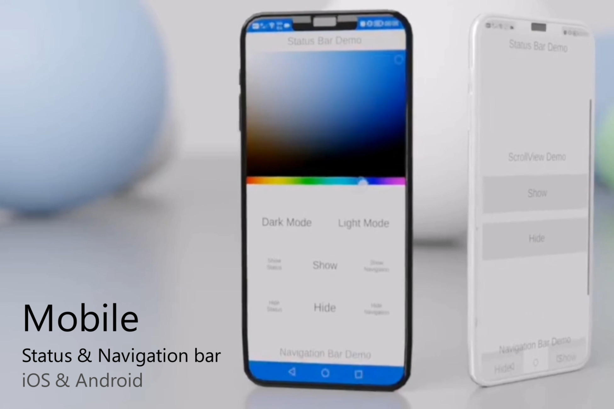 Mobile Status & Navigation bar | 2D GUI | Unity Asset Store