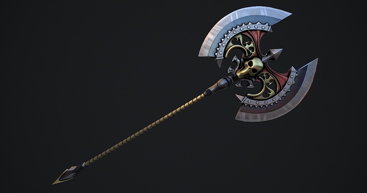 Fantasy_axe_1_Stylized_game_ready_3d_model | 3D Weapons | Unity Asset Store