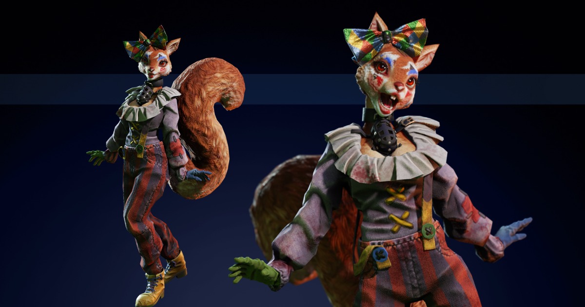Squirrel girl (crazy clown) | 3D キャラクター | Unity Asset Store