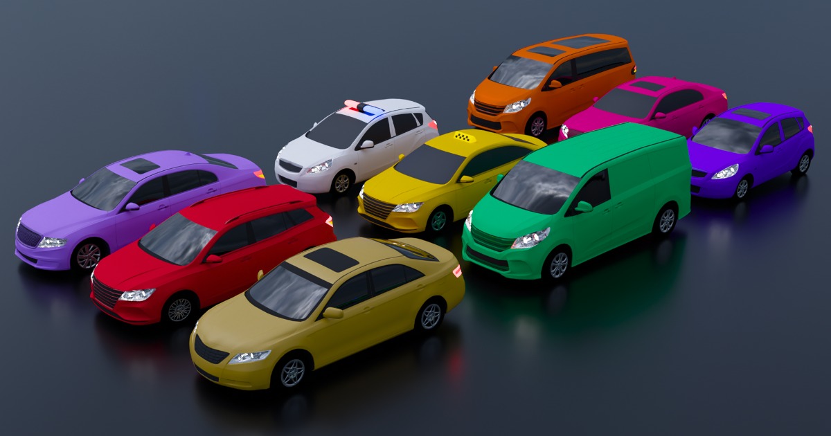 Big City Traffic Cars Pack - Mobile Ready Modern Land Vehicles | 3D ...