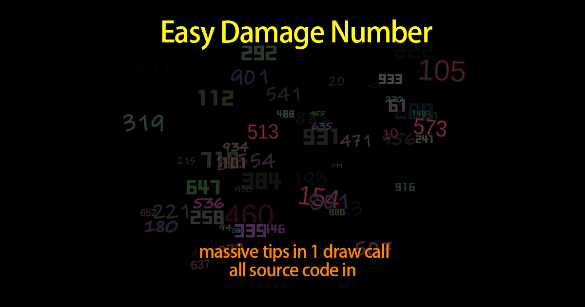 Easy Damage Number | Particles/Effects | Unity Asset Store